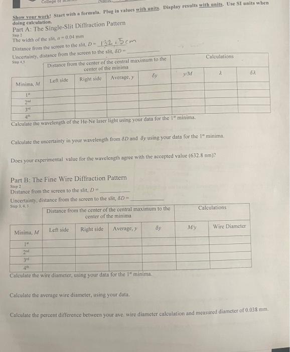 Show vour nork: Start with a formula. Plug in values | Chegg.com