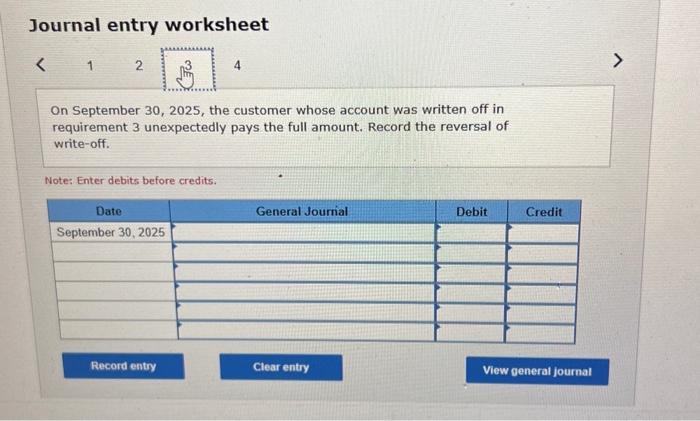 Solved Journal entry worksheet On September 30,2025 , the | Chegg.com