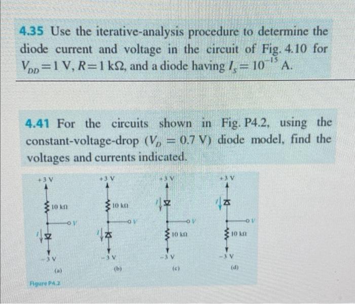 Solved 4.35 Use the iterative-analysis procedure to | Chegg.com