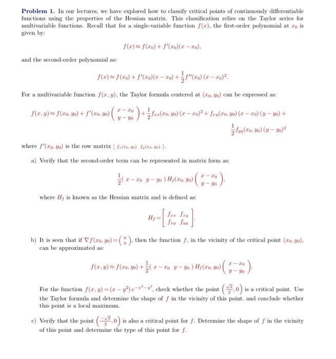 Solved Problem 1. In our lectures, we have explored how to | Chegg.com