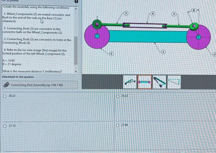 Solved E11501: Build this assembly in SOLIOWORKS (Connecting | Chegg.com