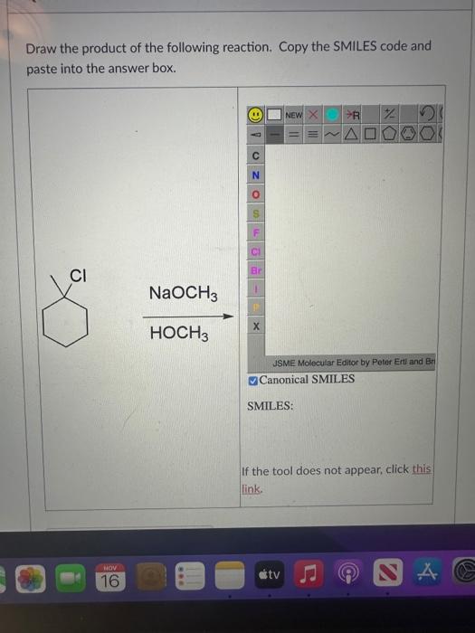 Solved Draw the product of the following reaction. Copy the | Chegg.com