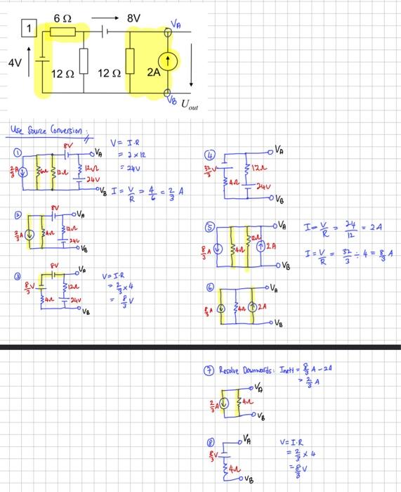 Solved Solving For The Output Voltage Using Source 6102