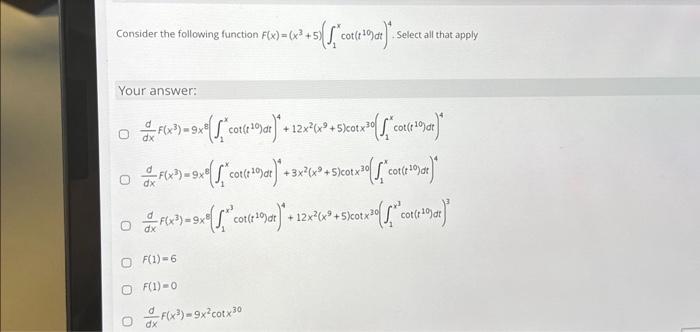 Solved Consider the following function | Chegg.com