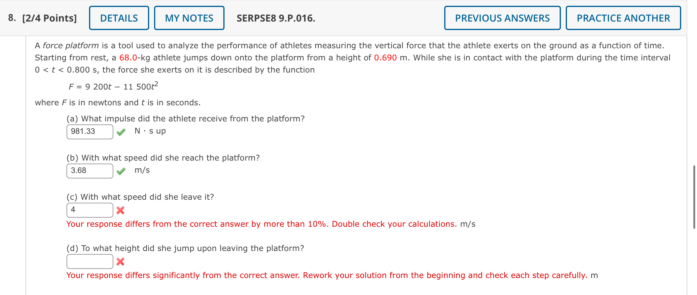 Solved A force platform is a tool used to analyze the | Chegg.com