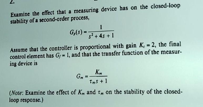 Solved examine the effect that a measuring device has on the | Chegg.com