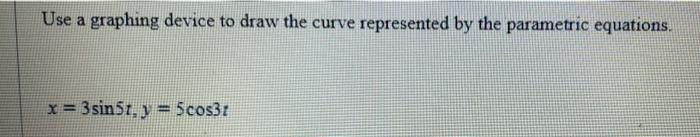 Solved Use a graphing device to draw the curve represented | Chegg.com