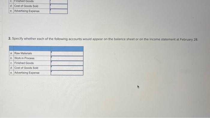 Solved Exercise 2-9 Product Cost Flows; Product versus | Chegg.com