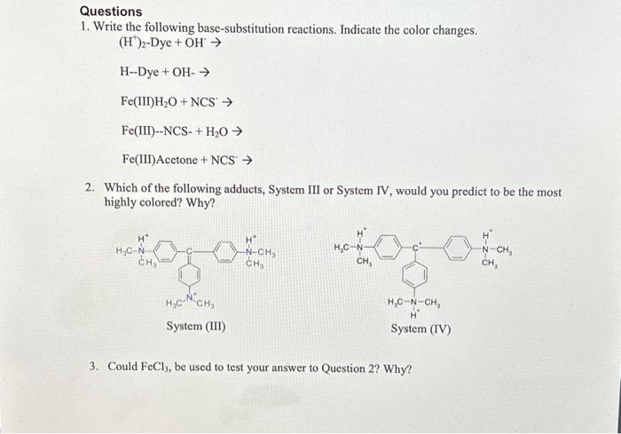 Solved Questions 1. Write the following base-substitution | Chegg.com