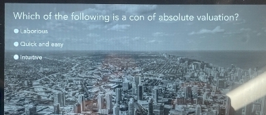 Which of the following is a con of absolute | Chegg.com