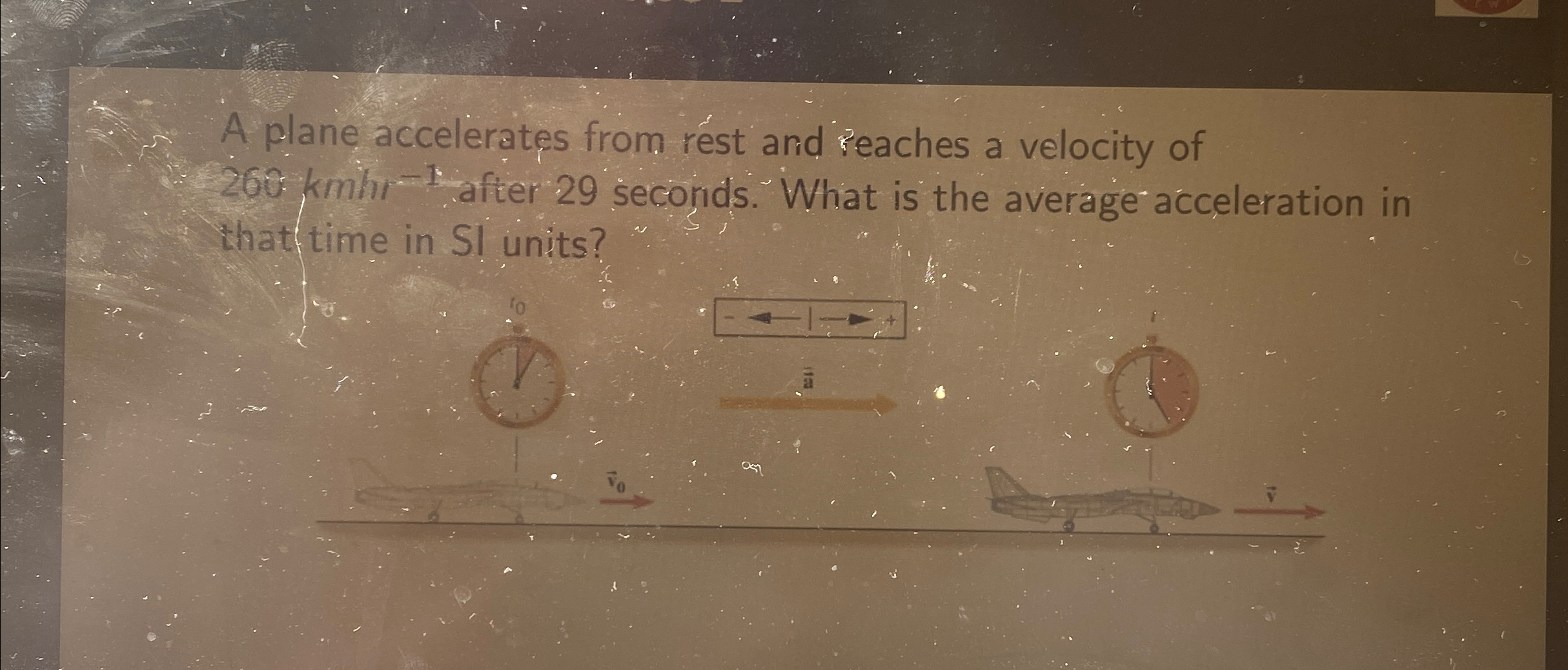 Solved A Plane Accelerates From Rest And Reaches A Velocity