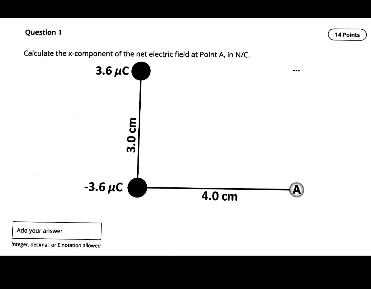 Solved Question 114 ﻿PointsInteger, decimal, or E notation | Chegg.com