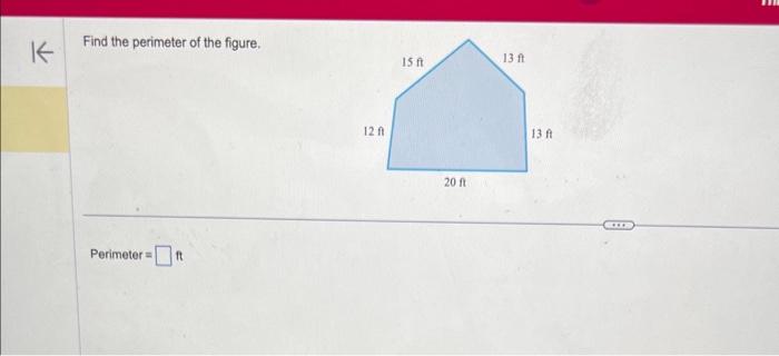 Solved Find the perimeter of the figure. | Chegg.com