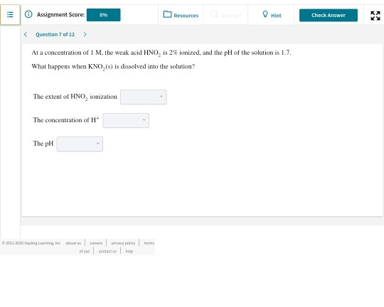 Solved iii 0 Assignment Score: 0% Resources Hint Check | Chegg.com