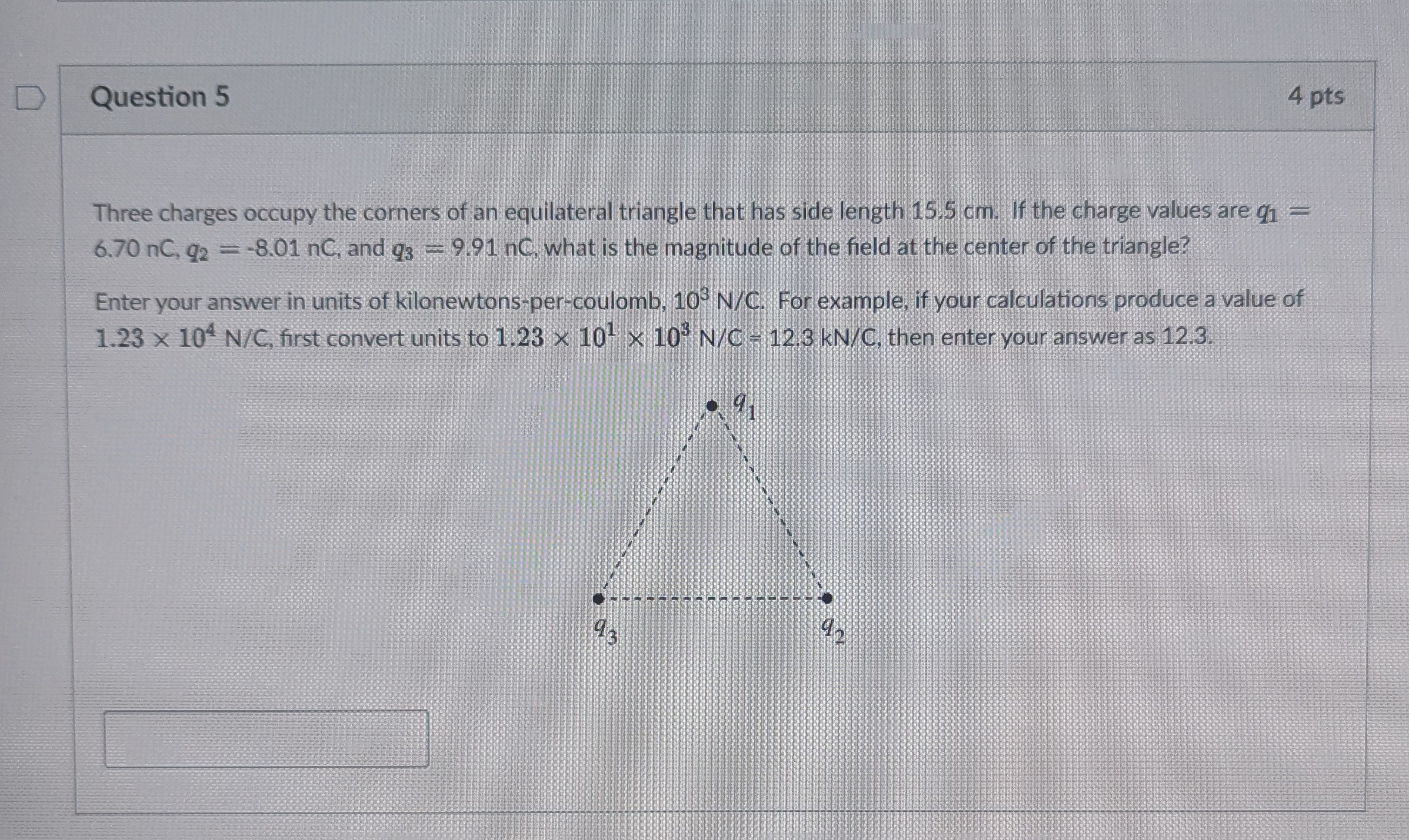 Solved Three charges occupy the corners of an ﻿equilateral | Chegg.com