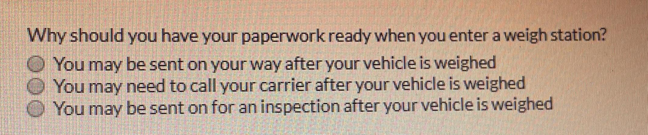 Solved Why should you have your paperwork ready when you | Chegg.com