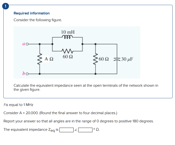 Solved !Required informationConsider the following | Chegg.com