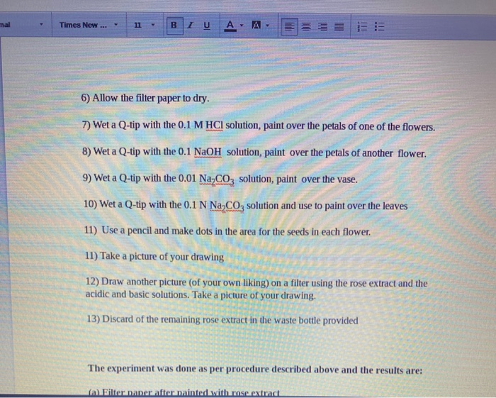 1) Explain the chemical principles underlying the | Chegg.com