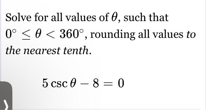Solved Solve for all values of \\( \\theta \\), such that | Chegg.com
