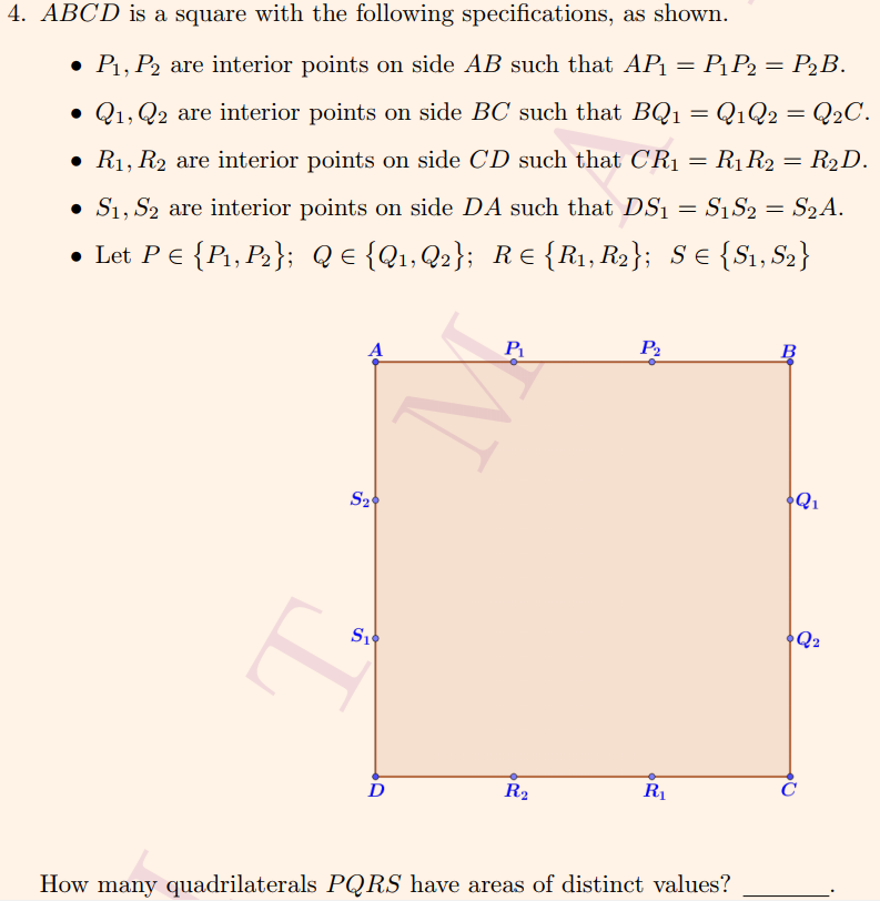 Solved ABCD is a square with the following specifications, | Chegg.com
