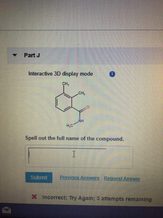 Solved Interactive 3D display mode @ 0 H,с- CH3 Spell out | Chegg.com