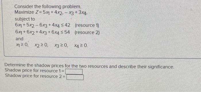 Solved Consider the following problem. Maximize | Chegg.com