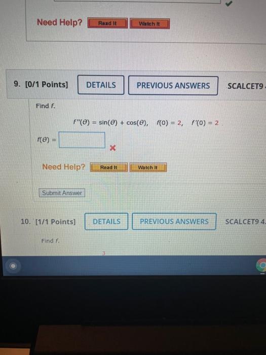 Solved Find f. f′(t)=8cos(t)+sec2(t),−π/2 | Chegg.com