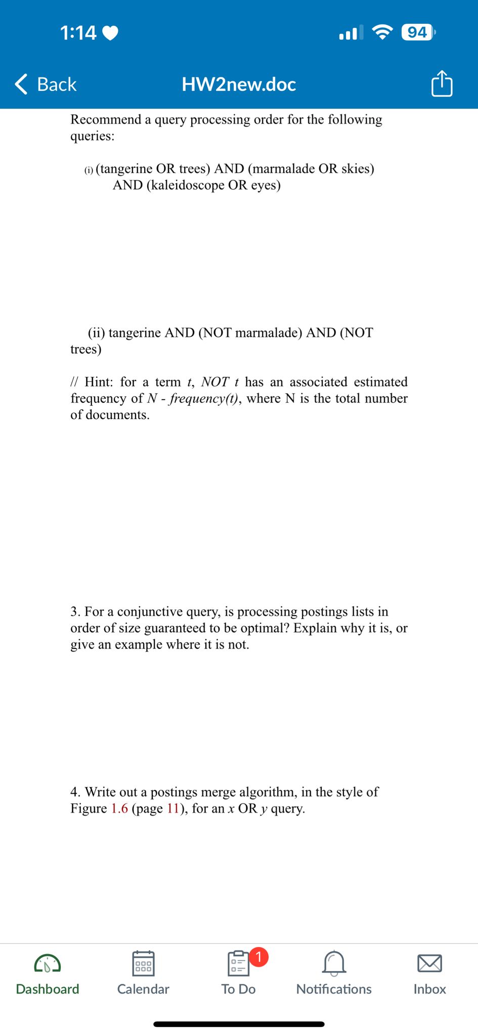 Solved Recommend a query processing order for the | Chegg.com