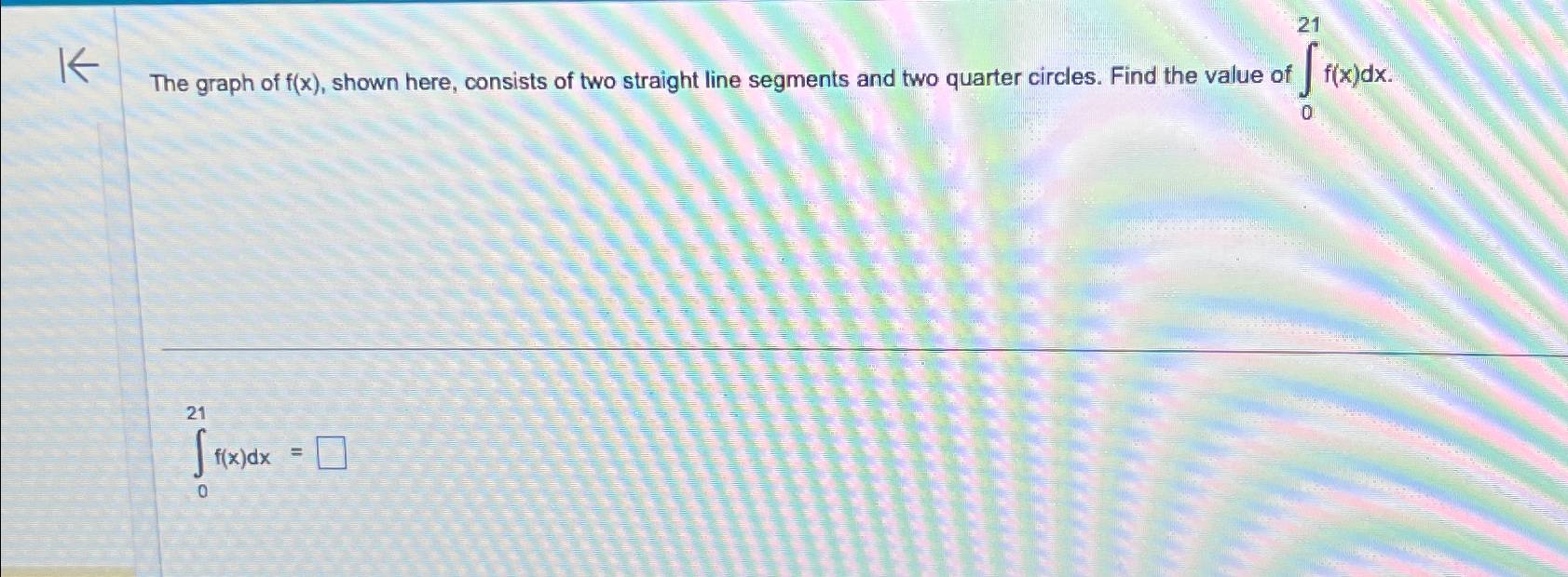 Solved 1larr, The graph of f(x), ﻿shown here, consists of | Chegg.com
