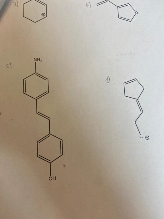 Solved A) draw all resonance structures for all of the | Chegg.com