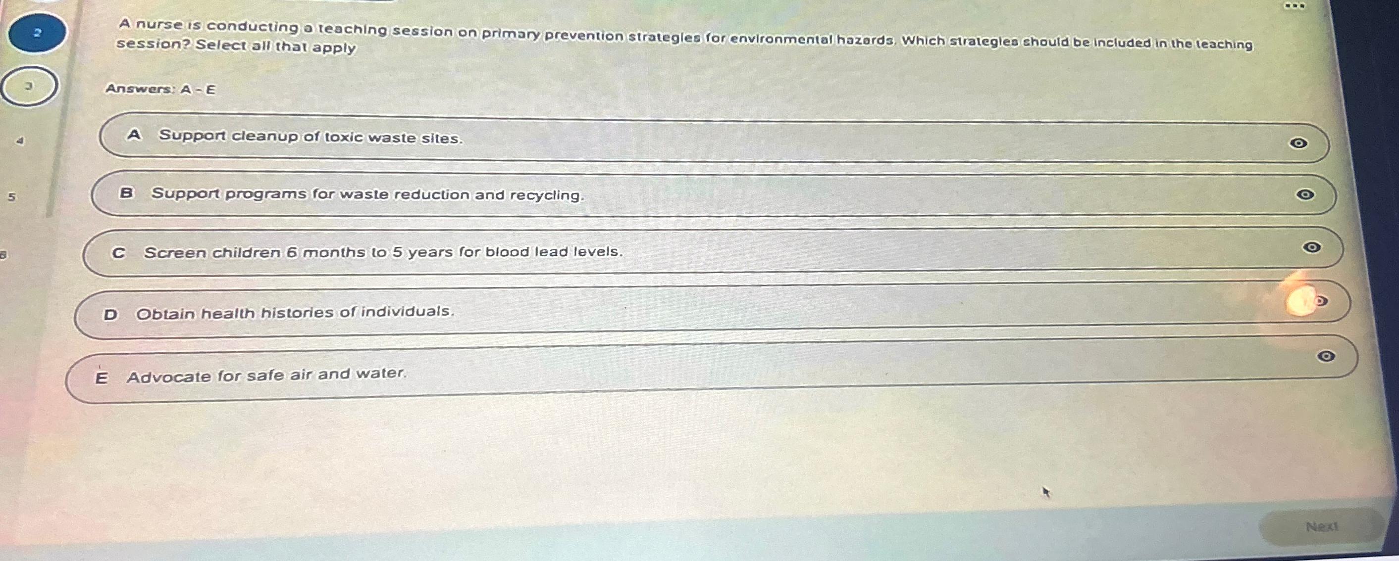 Solved session? Select all that applyAnswers: A-EA Support | Chegg.com