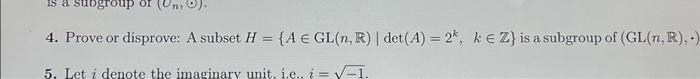 4. Prove or disprove: A subset | Chegg.com