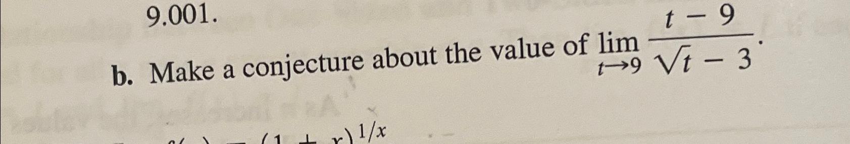 Solved b. ﻿Make a conjecture about the value of | Chegg.com