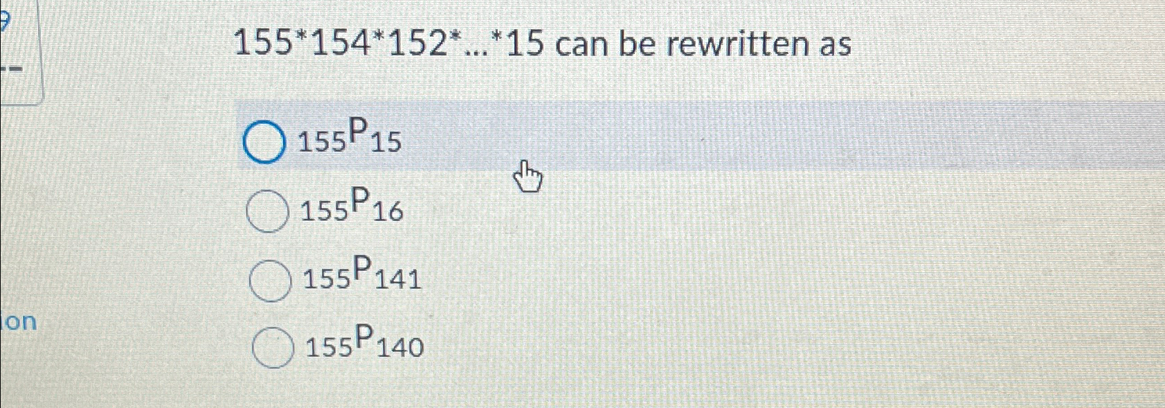 Solved 155**154**152**.. * 15 ﻿can be rewritten | Chegg.com