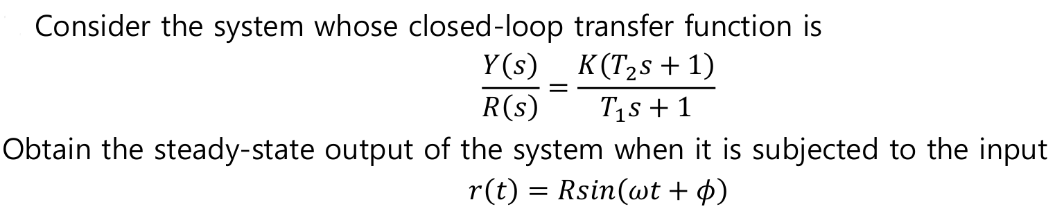 Solved Consider the system whose closed-loop transfer | Chegg.com