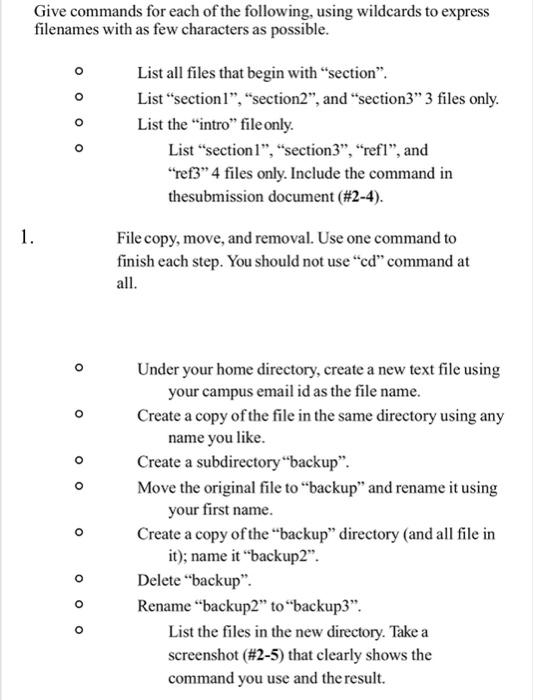 Solved 1. You are in the personal directory currently. Use | Chegg.com