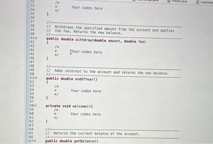 Solved 1. In chapter 4, we discussed a bank account example. | Chegg.com