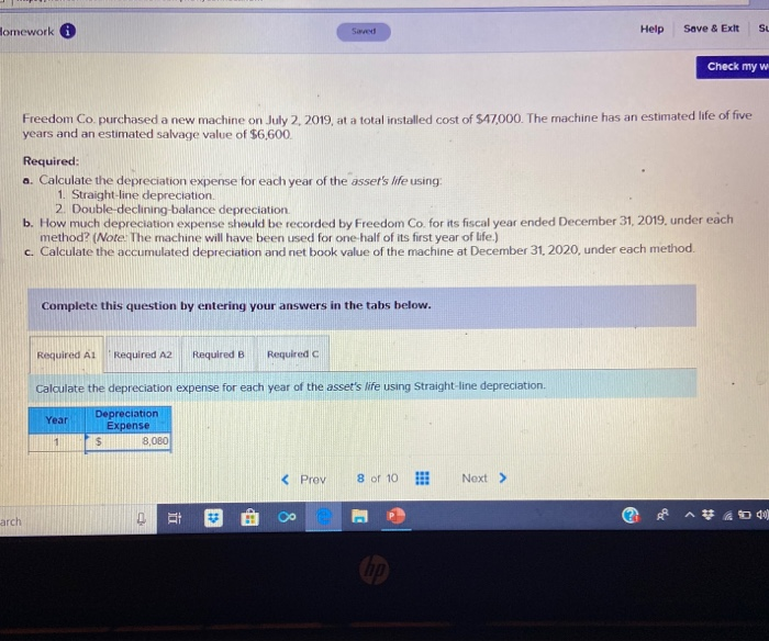 Solved lomework Help Save & Exit Su Check my w Freedom Co | Chegg.com