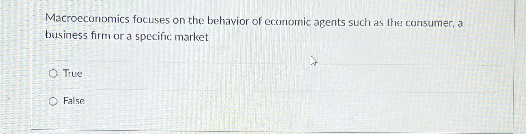 Solved Macroeconomics focuses on the behavior of economic | Chegg.com