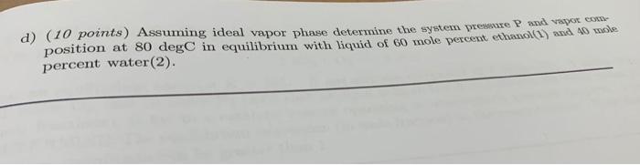 Solved PROBLEM \#1 (40 points) Ethanol is now at the core of | Chegg.com