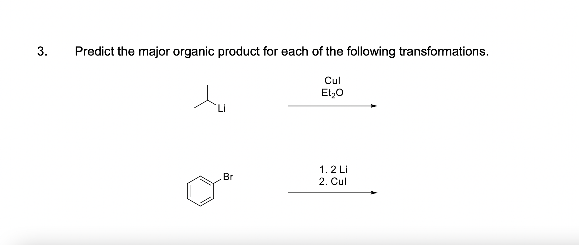 Solved Predict the major organic product for each of the | Chegg.com
