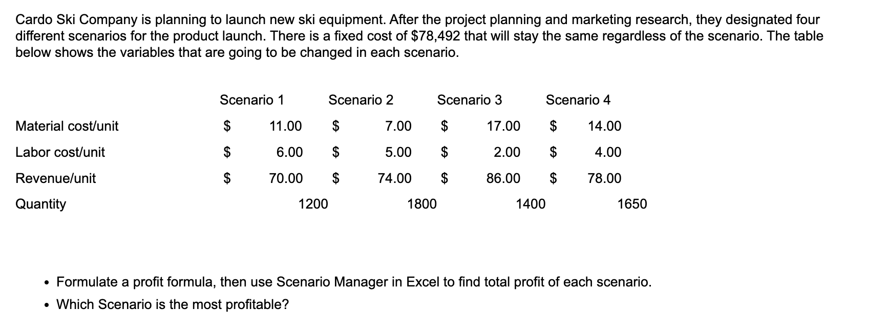 Solved 1.) ﻿please show step by step in excel. | Chegg.com
