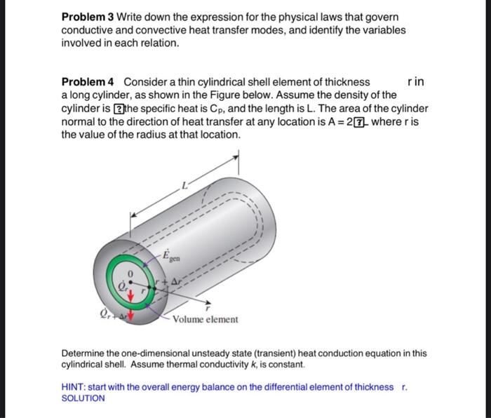 Solved Problem 3 Write down the expression for the physical | Chegg.com