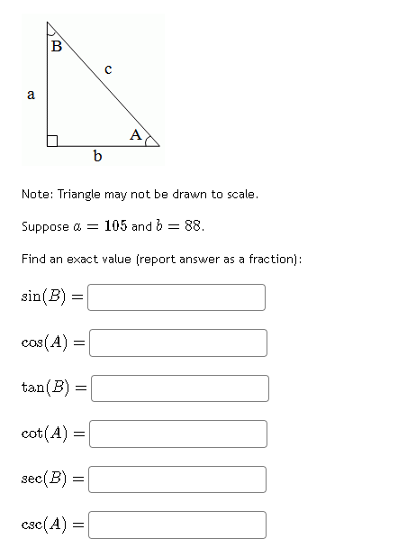 Solved Note: Triangle may not be drawn to scale.Suppose | Chegg.com
