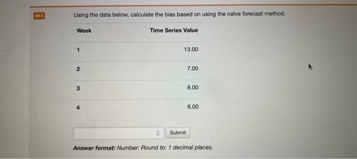 Solved Using the data below, calculate the bias based on | Chegg.com