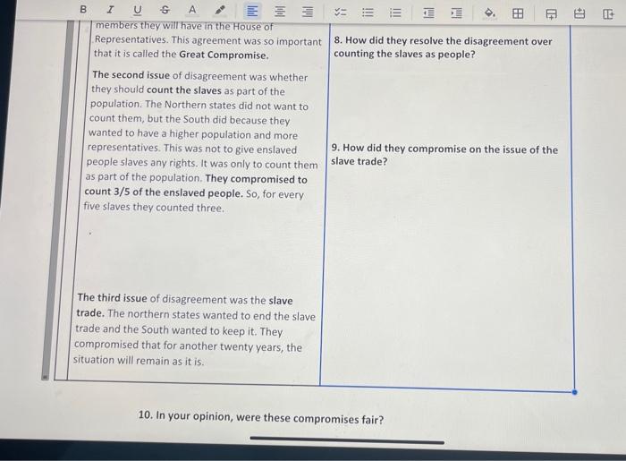 Constitutional Compromises Homeworkgovernment | Chegg.com