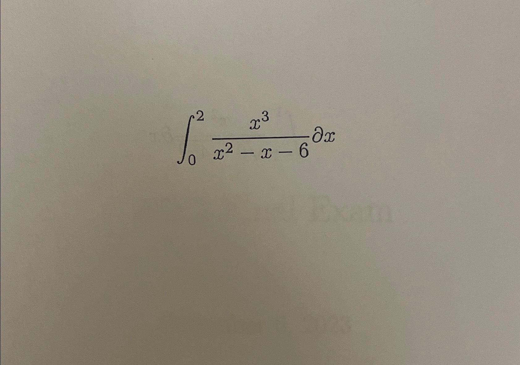 Solved Find the following definite integrals. If you use a | Chegg.com