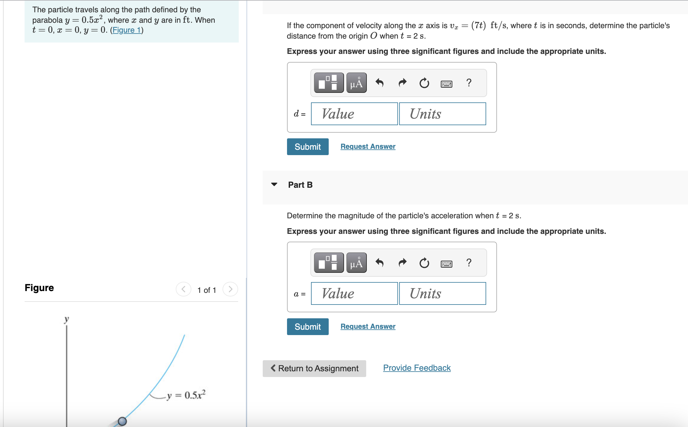 Solved The particle travels along the path defined by | Chegg.com