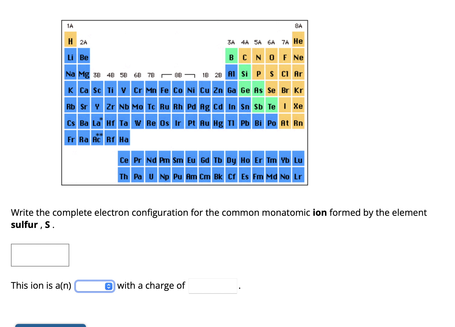 Solved Write the complete electron configuration for the | Chegg.com