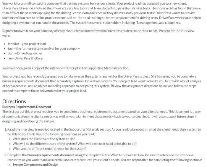Solved - Requirements - Nonfunctional Requirements - | Chegg.com